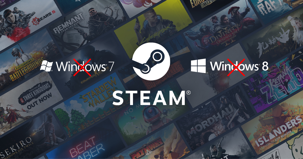 Steam will not support Windows 7/8/8.1 starting from January 1, 2024 - Gamicsoft
