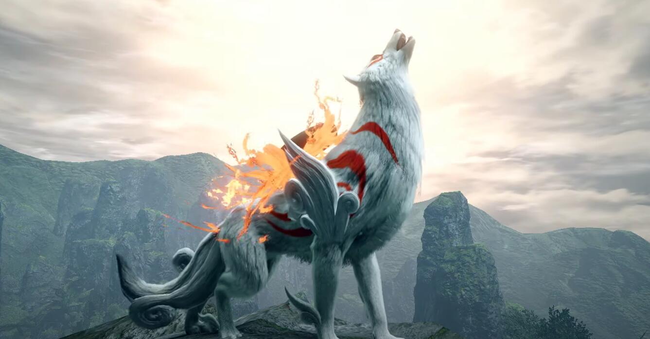 CAPCOM 宣布《Monster Hunter Rise》将与《Okami》展开第二弹联动合作活动，预定 7 月 30 日上线 ʅ(‾ )ʃ ...